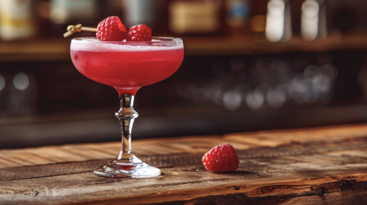 Raspberry Gimlet Cocktail Recipe