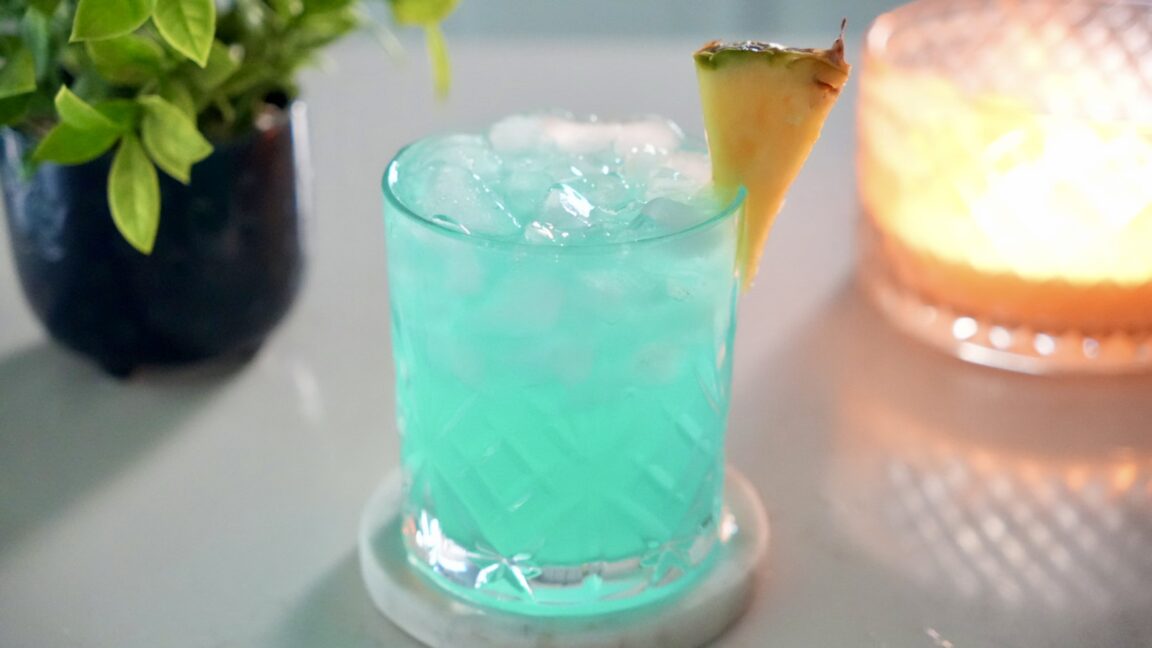 Mermaid Water Cocktail: A Refreshing Green Tropical Rum Drink
