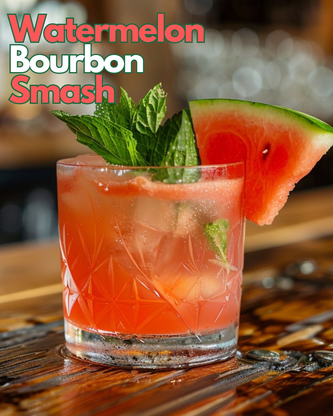Watermelon Bourbon Smash Recipe