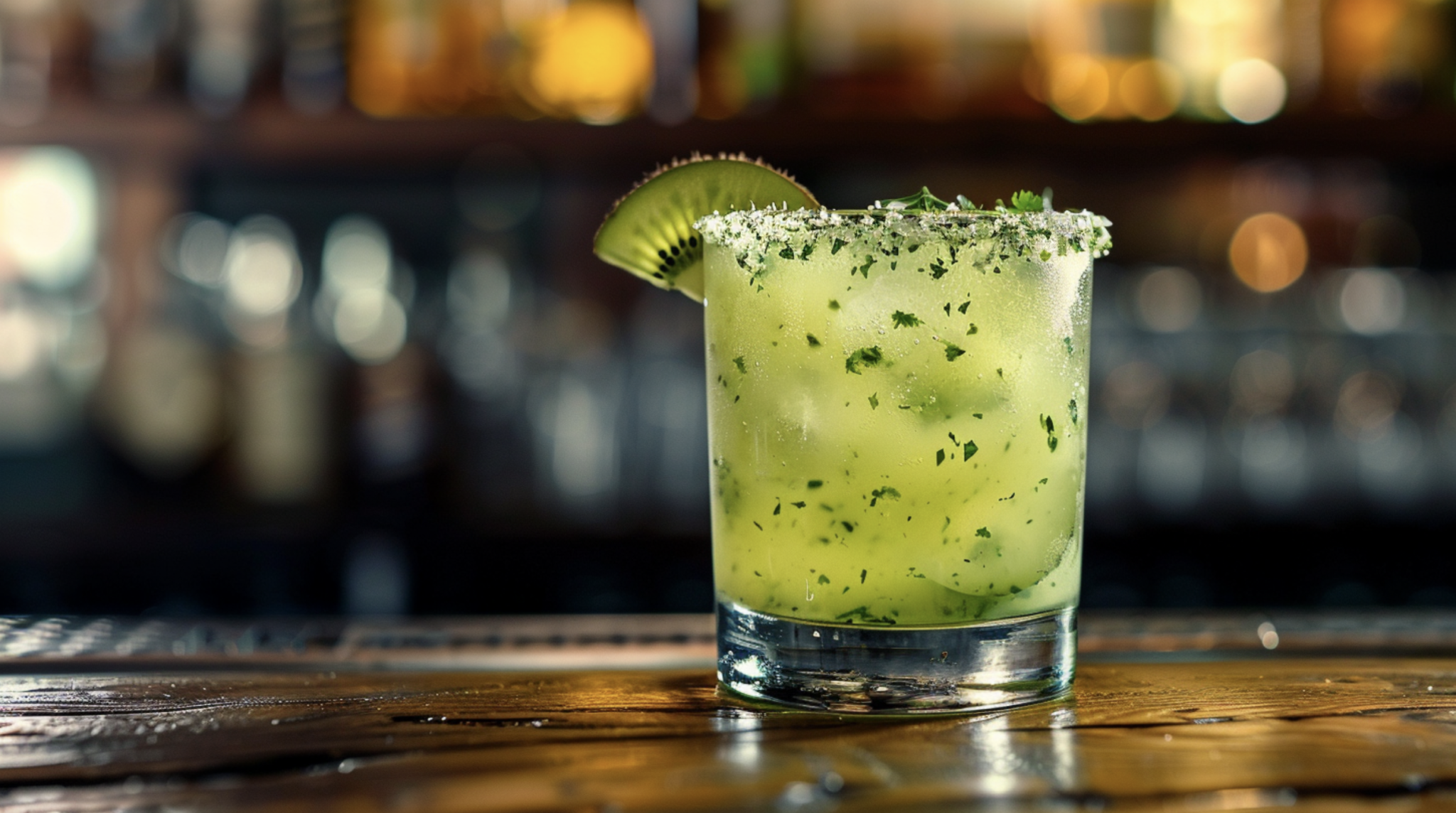 Kiwi Cilantro Margarita Cocktail Reci
