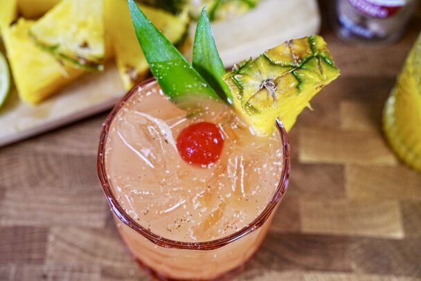 Drunken Monkey : A Tropical Rum Drink Packed with Bold Flavor