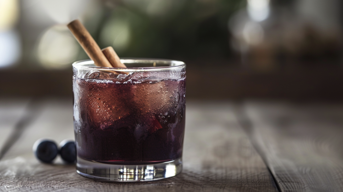 Spiced Blueberry Rum Punch Recipe