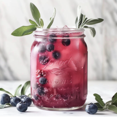 Boozy Basil Blueberry Cocktail Recipe