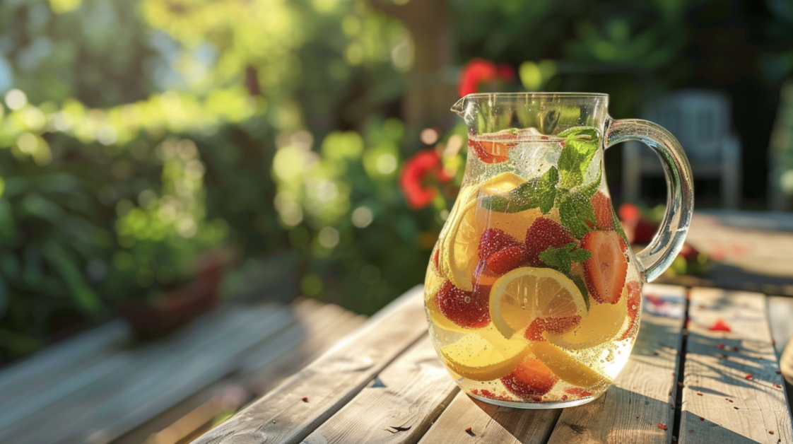 Peach Strawberry Cherry Summer Sangria Recipe