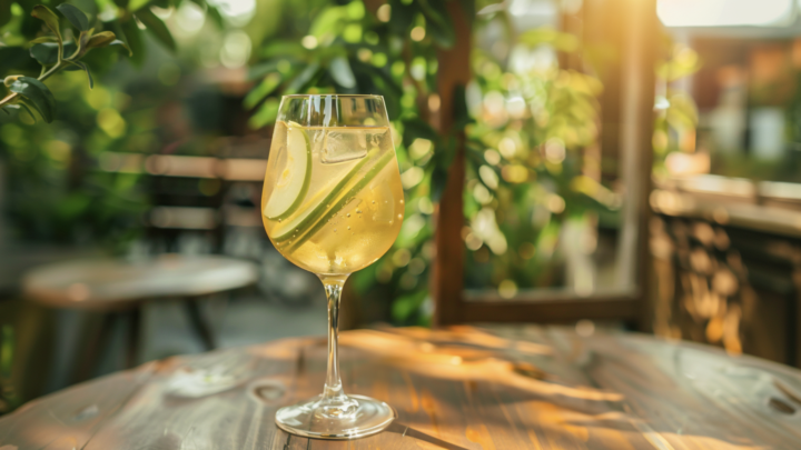 Vanilla Pear and Ginger Fizz