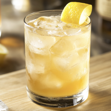 Fig and Ginger Gin Cocktail