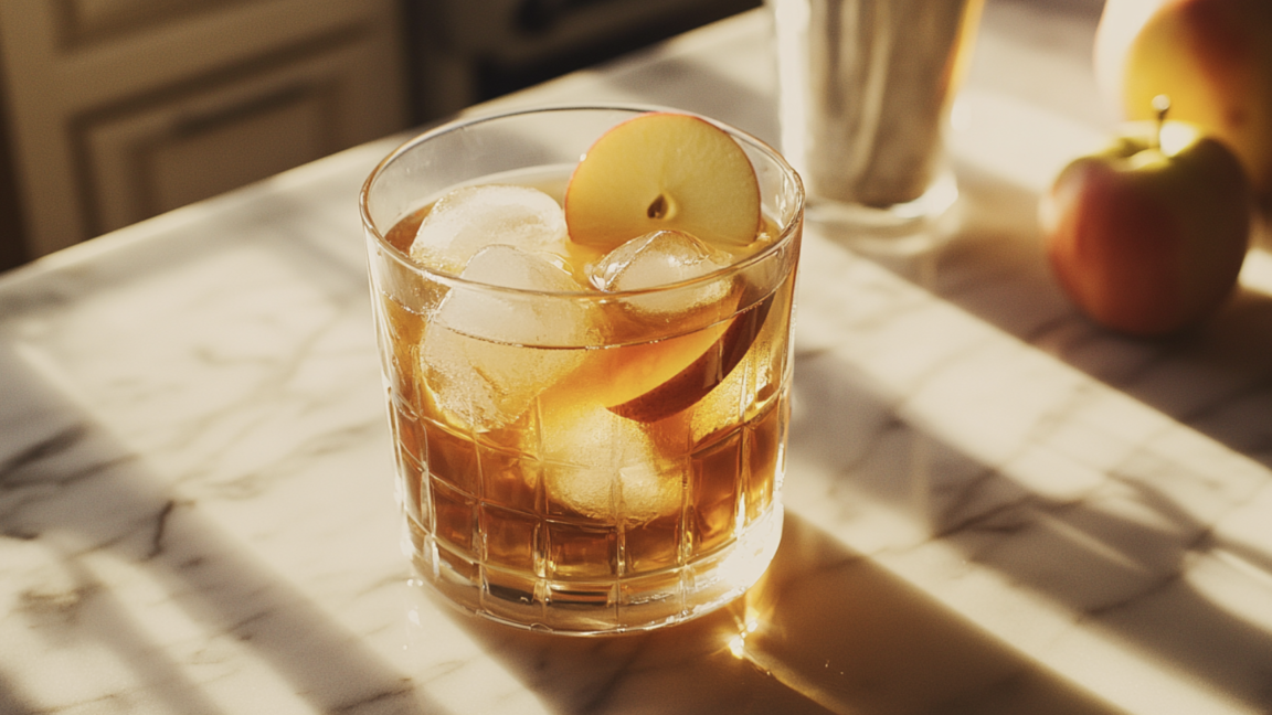 Juicy Apple Bourbon Fall Cocktail