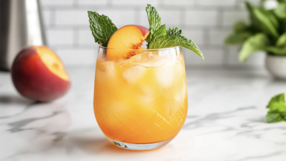 Peach Bourbon Spritz