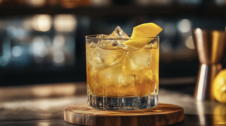Maple-Bourbon Smash For Cozy Evenings