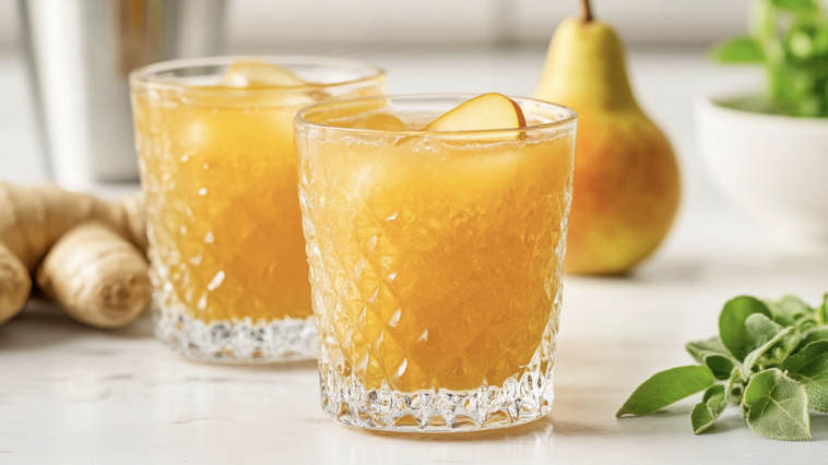 Ginger + Red Wine Fizz Recipe
