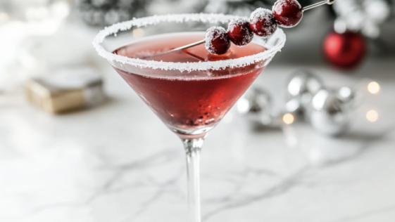White Winter Cosmopolitan: A Light and Festive Winter Cocktail Recipe