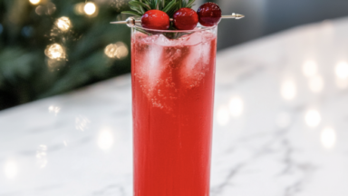 Rosemary Pom Spritz Mocktail