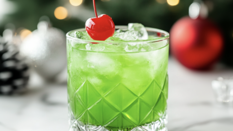 Rosemary Pom Spritz Mocktail