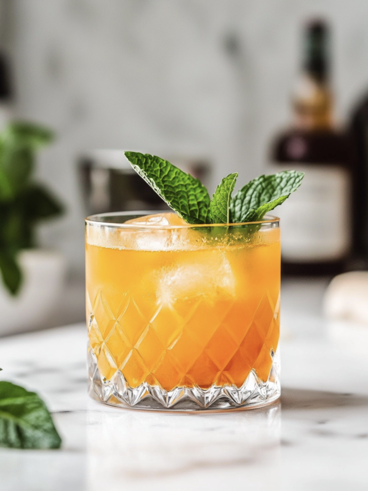 Apricot Bourbon Smash Recipe