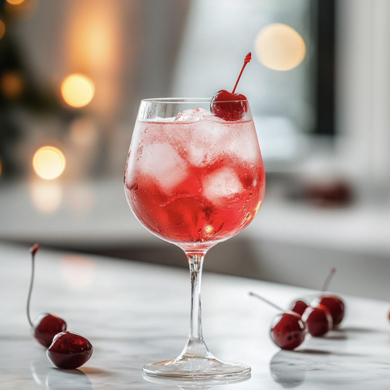 Cherry Spritz Mocktail