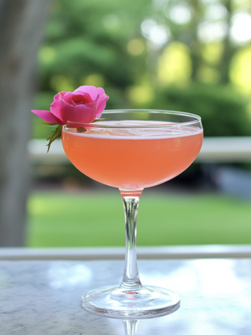 Cardamom Rose Cocktail: A Bright Floral Gin Cocktail with Citrus and Spice
