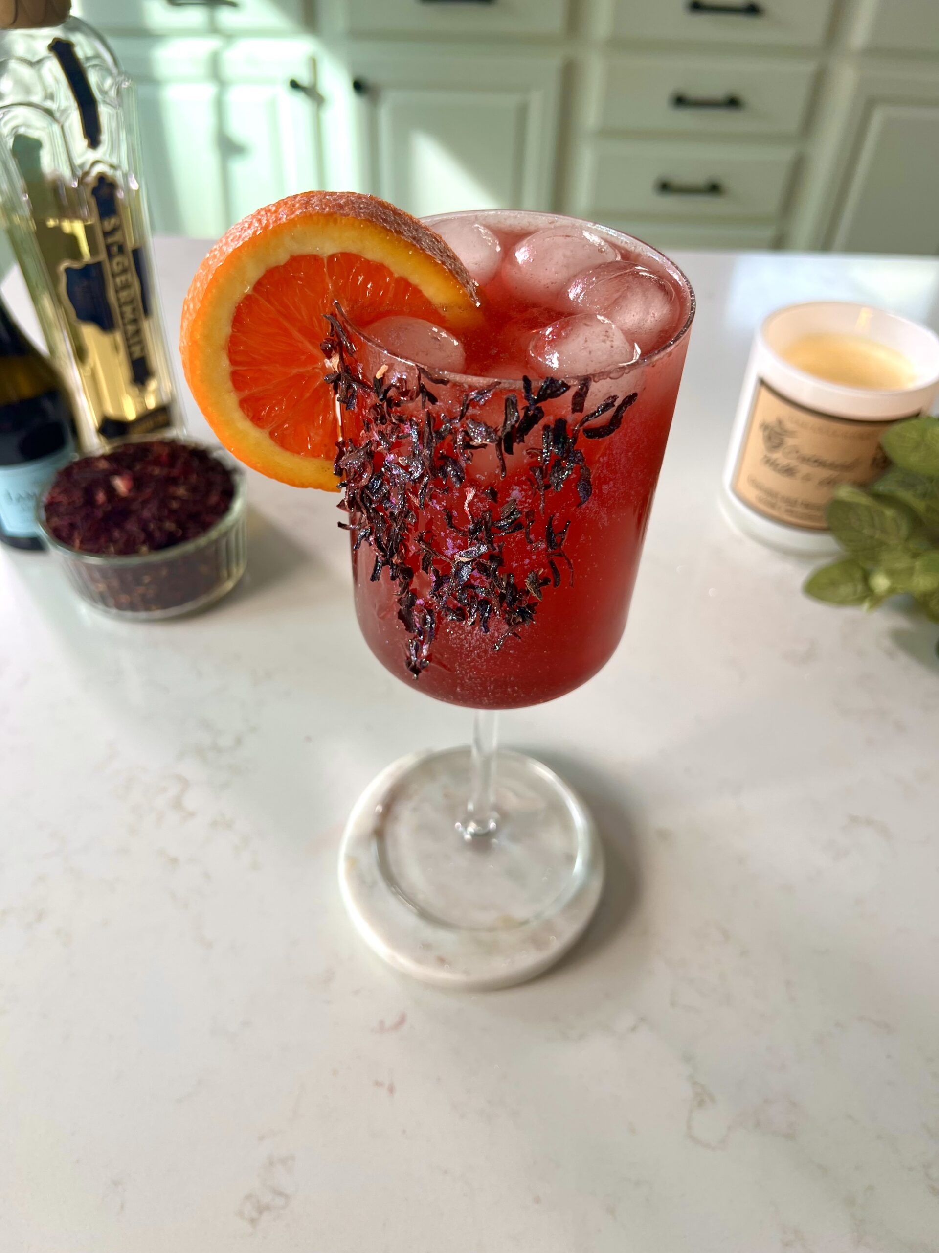Honey Hibiscus Spritz: A Floral Citrus Sparkling Drink That Feels Like ...