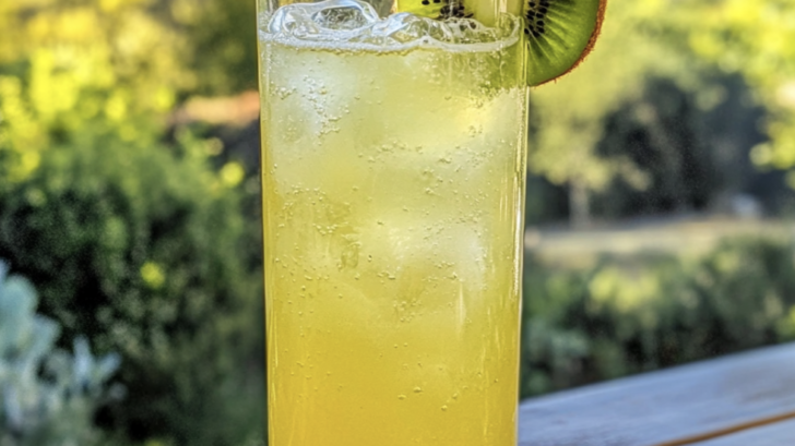 Tropical Kiwi Fizz Mocktail
