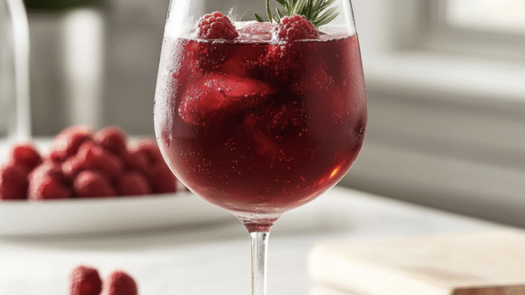 Ginger + Red Wine Fizz Recipe