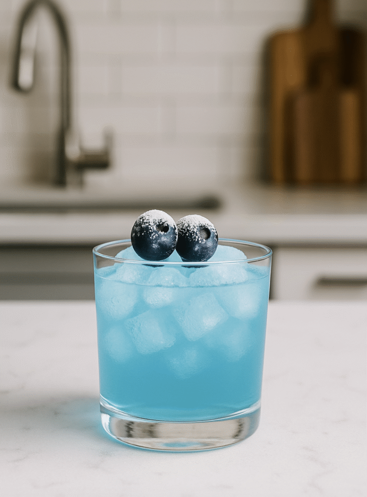 Blue Whiskey Cocktail
