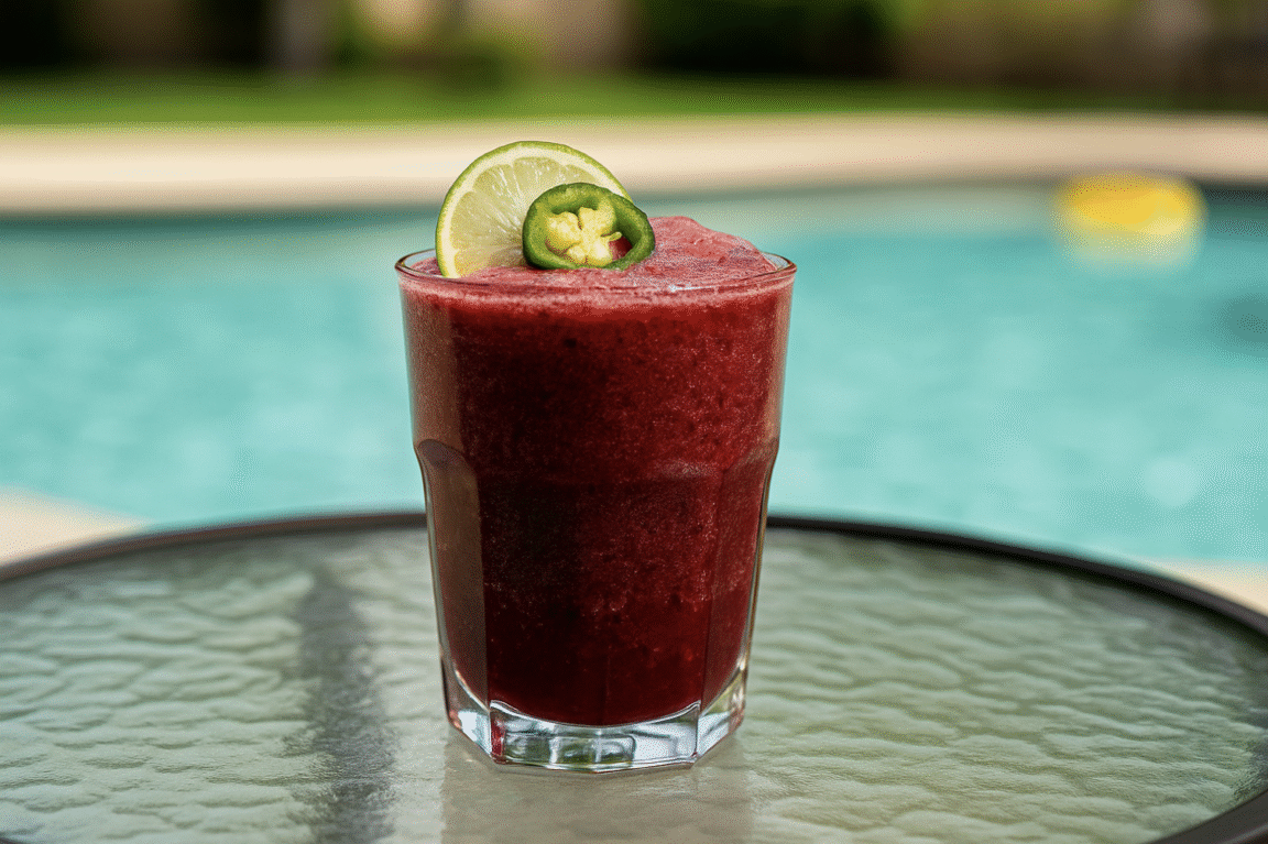 Frozen Blackberry Jalapeño Margarita