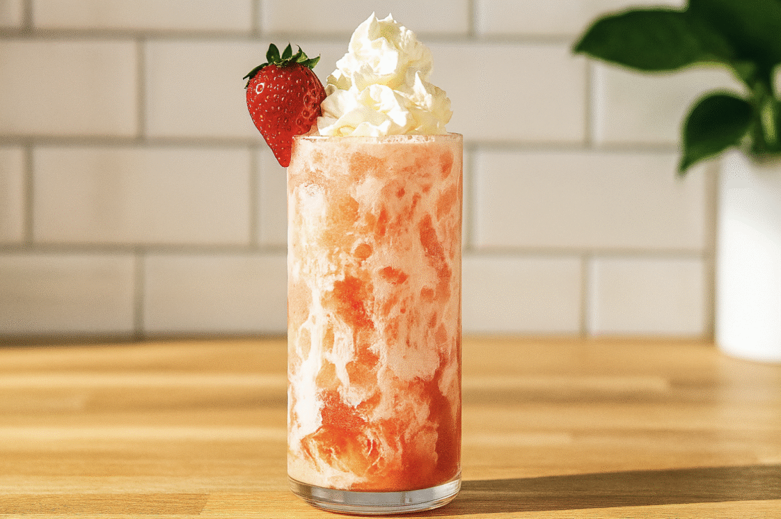 Strawberry Vanilla Fizz Cocktail: A Creamy, Bubbly Strawberry Soda ...