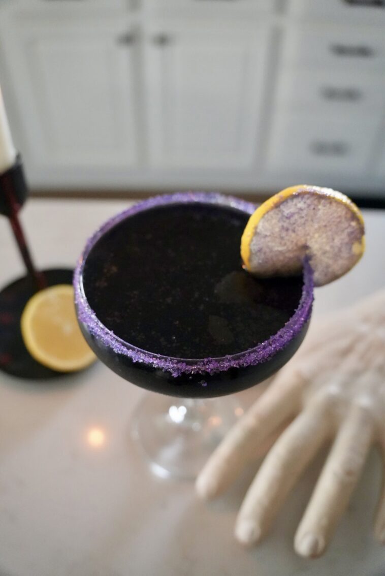 Wednesday Addams Lemon Drop Martini