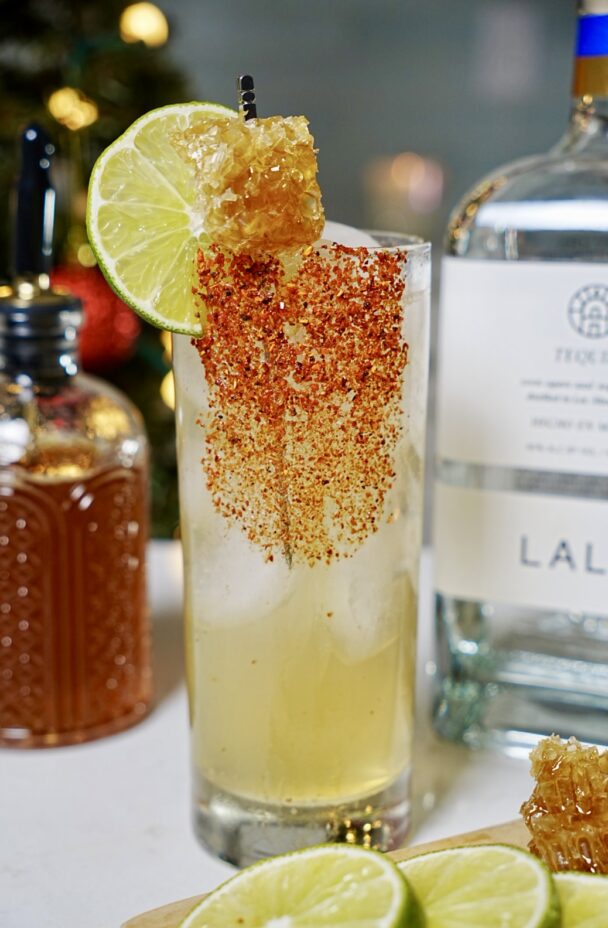 Spiced Honey Ranch Water: A Holiday Honey Cocktail with LALO Tequila