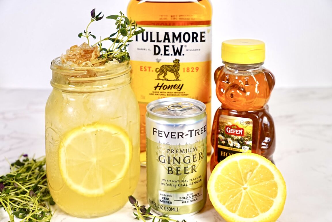 To Bee Or Not To Bee: A Honey Whiskey Ginger Beer Drink for Spring